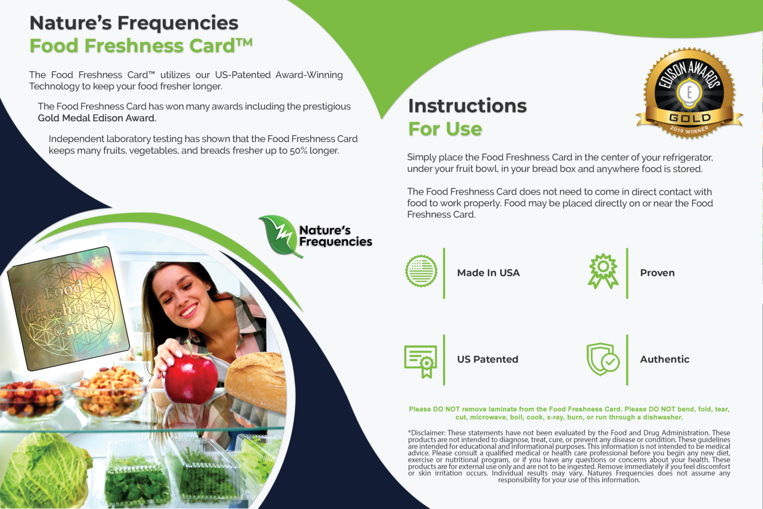 Food Freshness Card – Natures Frequencies