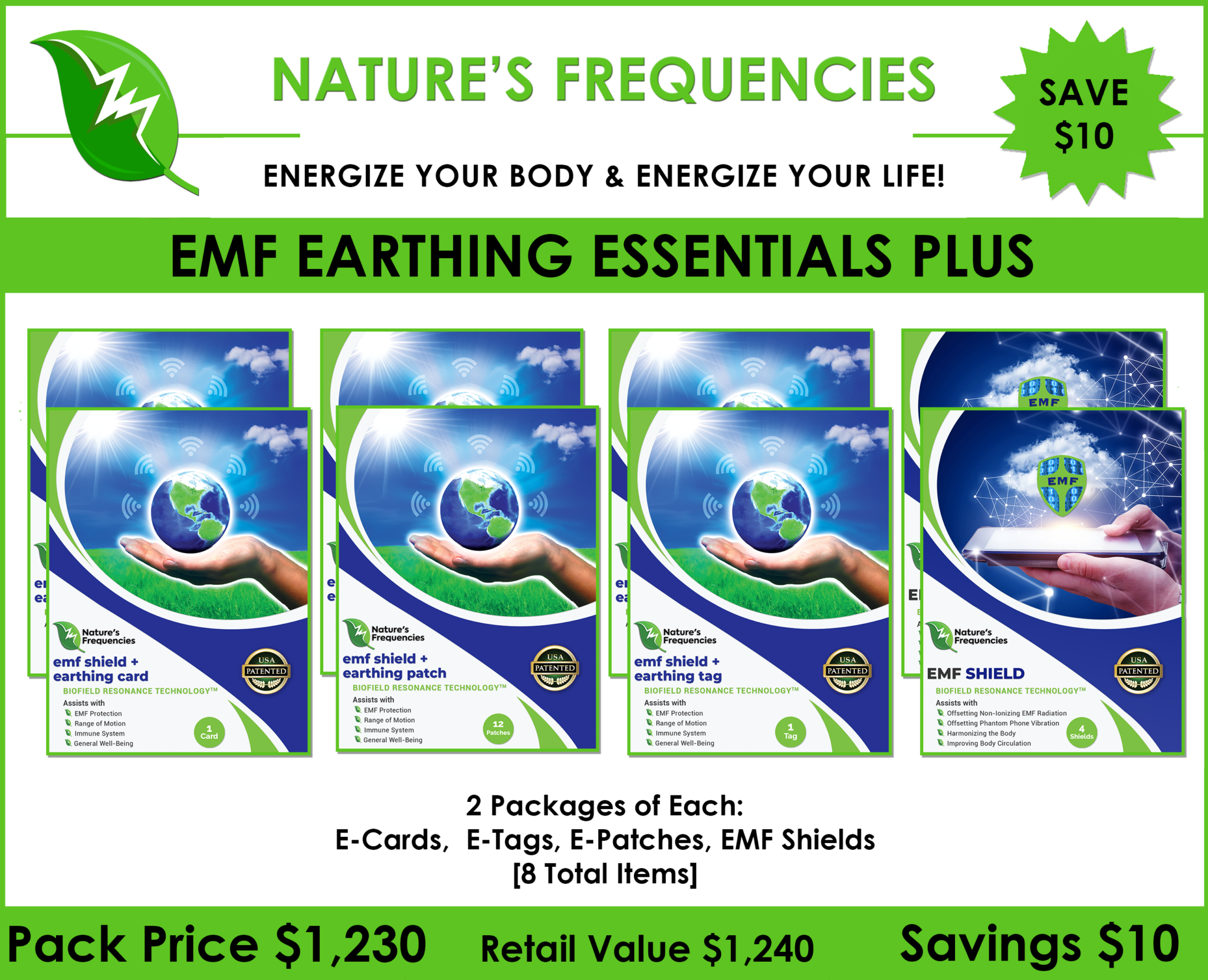EMF Earthing Essentials Plus Pack – Natures Frequencies