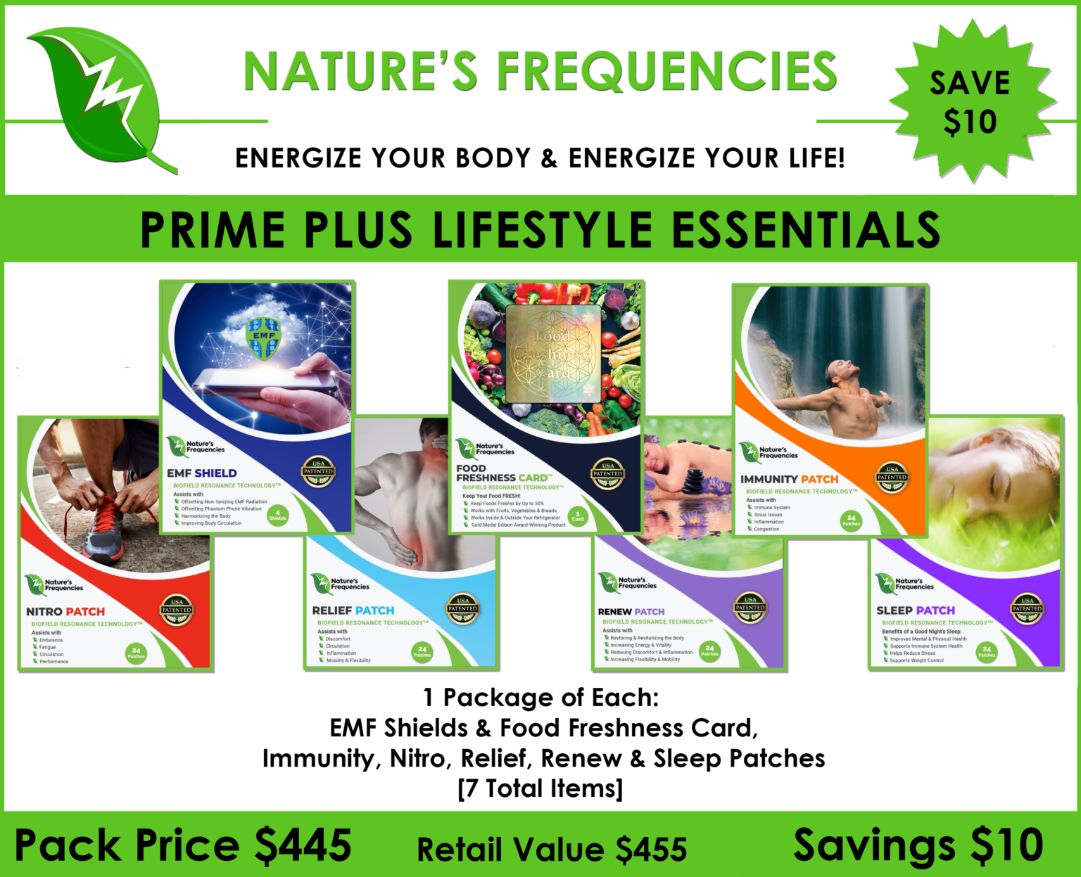 Prime Plus Lifestyle Essentials Pack – Natures Frequencies